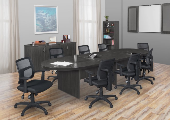 Bargain 12ft - 30ft Large Conference Table with Power Data Modules